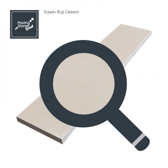 Sawn Raj Green paving flags indian Sandstone Slabs 900x200 | eBay UK