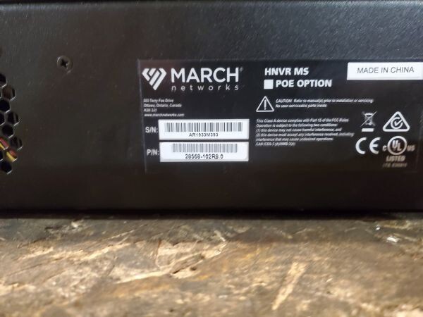 March Networks 8508-S 8-Channel Network Video Recorder Hybrid NVR | eBay