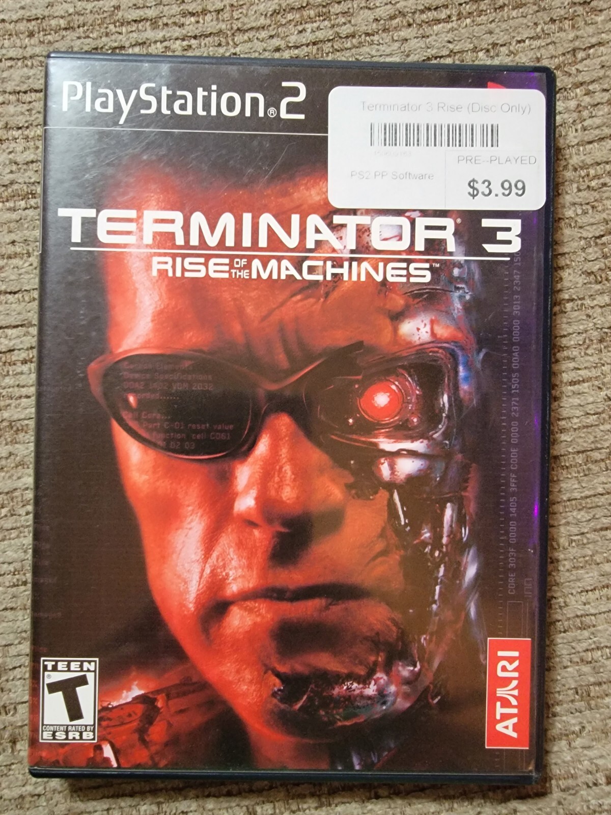 Terminator 3: Rise of the Machines PS2 Sony PlayStation 2 742725248427 ...