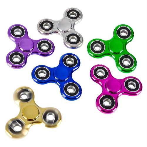 Metallic Fidget Spinner Metal Hand Spinner Toy | eBay