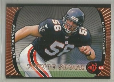 Keith Brooking Atlanta Falcons Georgia Tech 1998 UD3 #10 RC | eBay