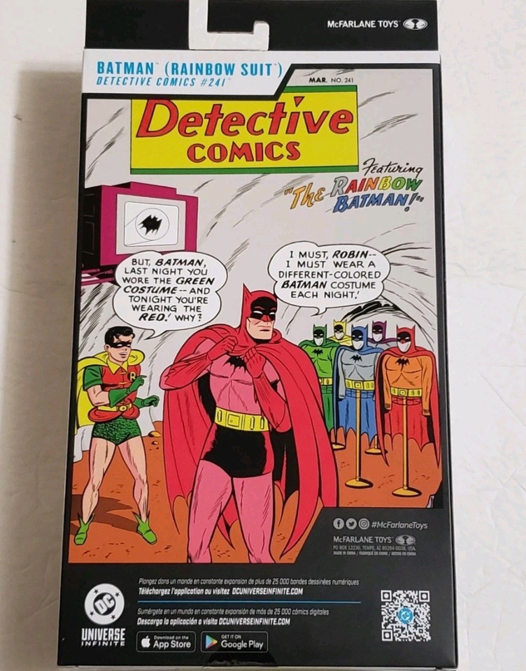 McFarlane DC Multiverse 7" Batman Rainbow Suit Red Platinum - Chase | eBay