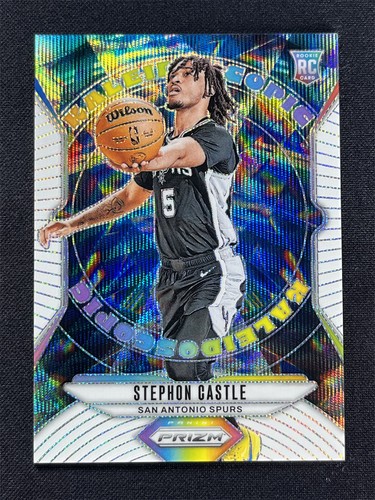 2024-25 Panini Prizm Stephon Castle #19 White Wave Kaleidoscopic Rookie ...