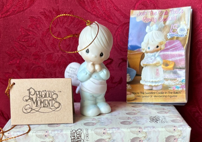 PRECIOUS MOMENTS LOT OF (7) E0518-E9267 PIG & BEAR-150134-520497-521574 ...