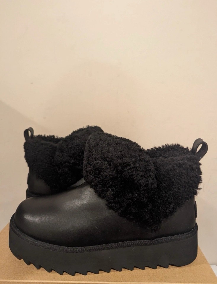 Ugg Australia Womens Alina Ultra Mini Curled Platform Boot Size 6 | eBay