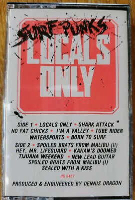 Surf Punks - Locals Only - 1991 NEW Cassette DayGlo!!! Dennis Dragon ...