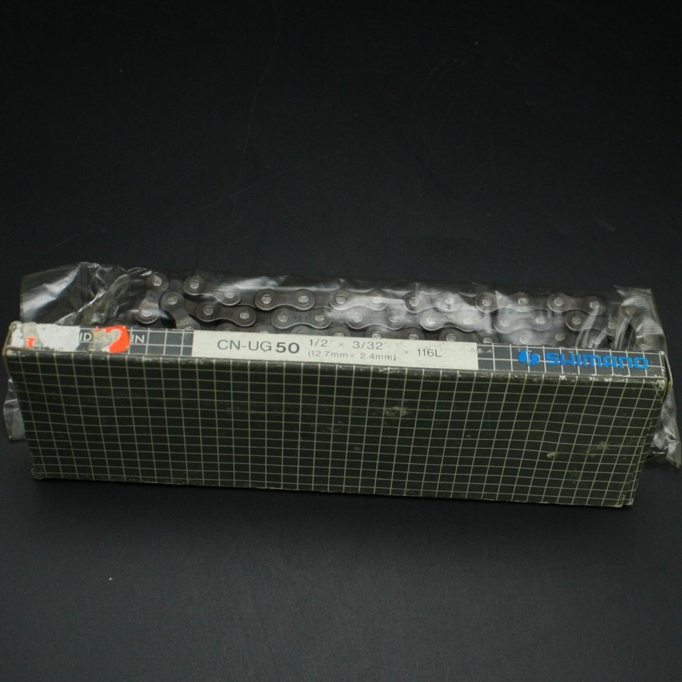 NOS - NIB - Shimano CN-UG50 UniGlide Chain, 1/2" x 3/32" x 116 Link | eBay