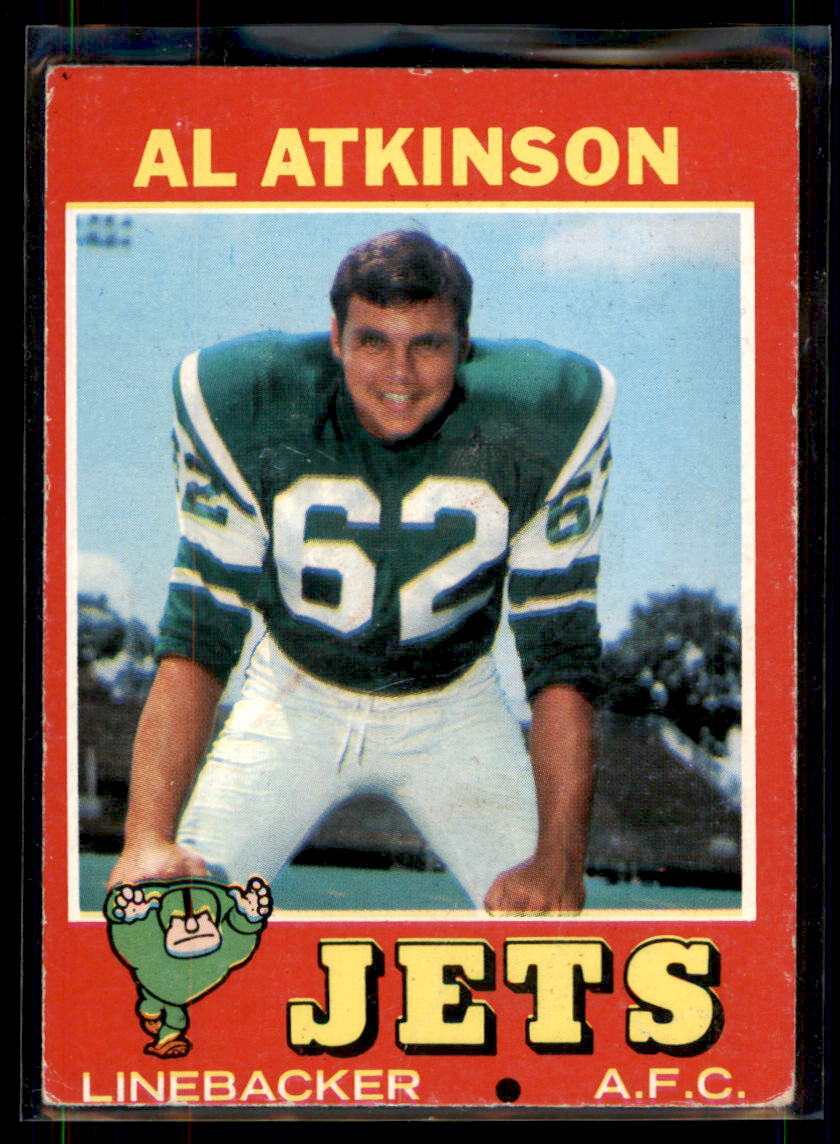 1971 Topps Al Atkinson #48 New York Jets | eBay
