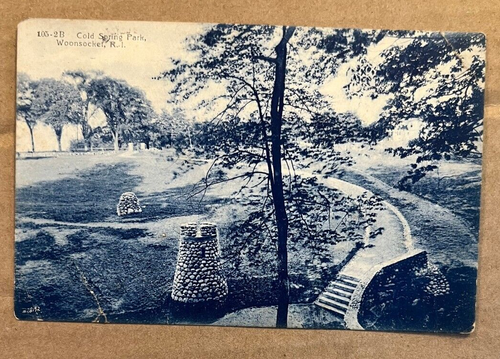 VINTAGE .01 POSTCARD USED 1908 - COLD SPRING PARK, WOONSOCKET, R.I ...