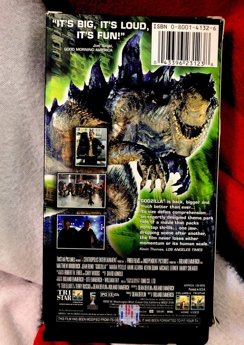 Godzilla 1998 Dvd Cover