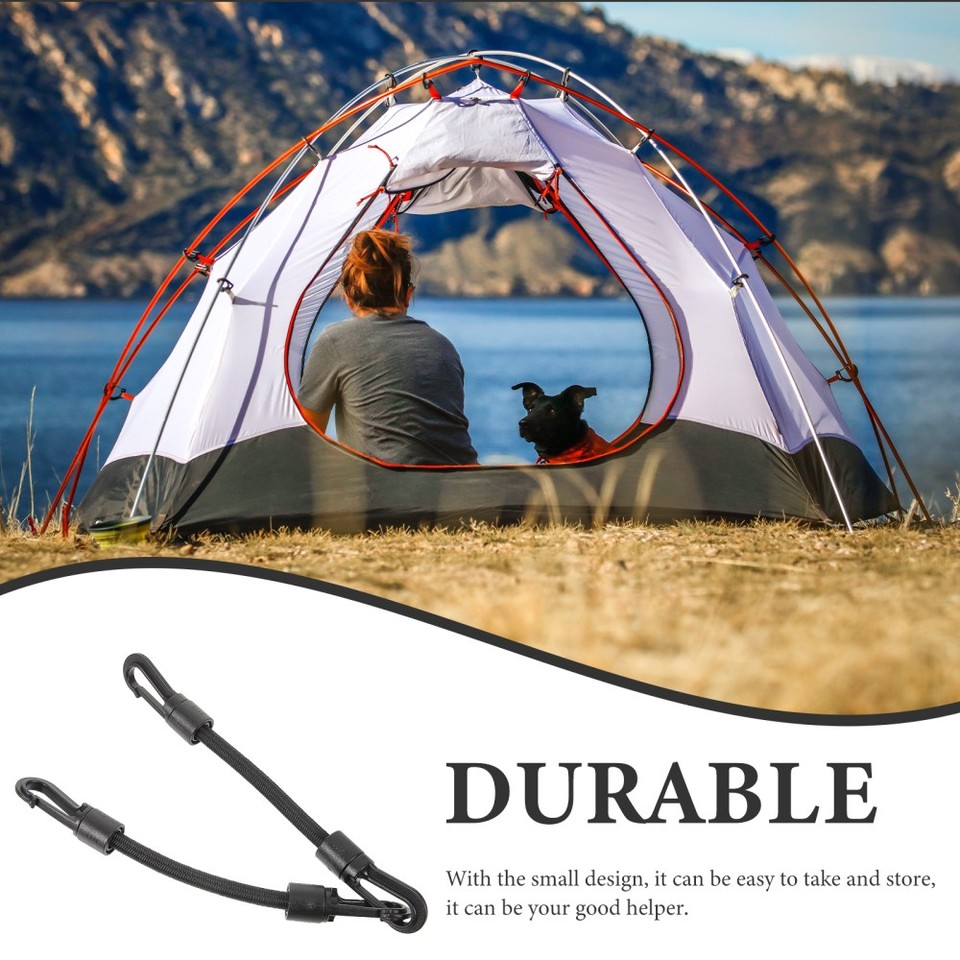 5 Pcs Load Securing Elastic String Hook Outdoor Bungee Cords with Hooks ...