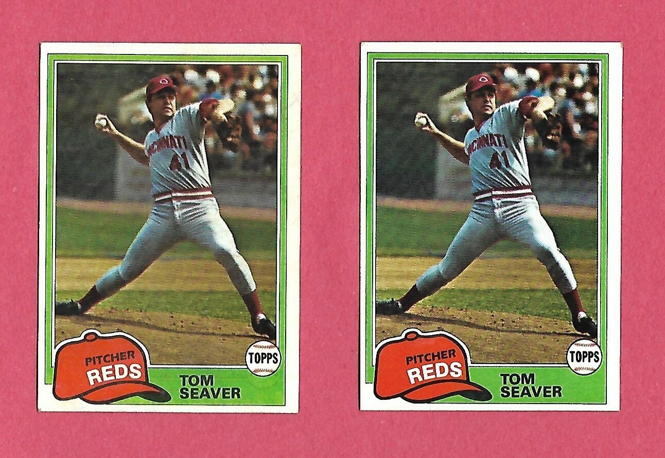 1981 Topps - Tom Seaver (Cincinnati Reds) HOF Class of 1992 - #220 | eBay