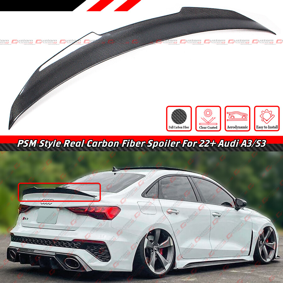 FOR 2022-2024 AUDI A3 S3 RS3 SEDAN 8Y PSM HIGHKICK CARBON FIBER TRUNK ...