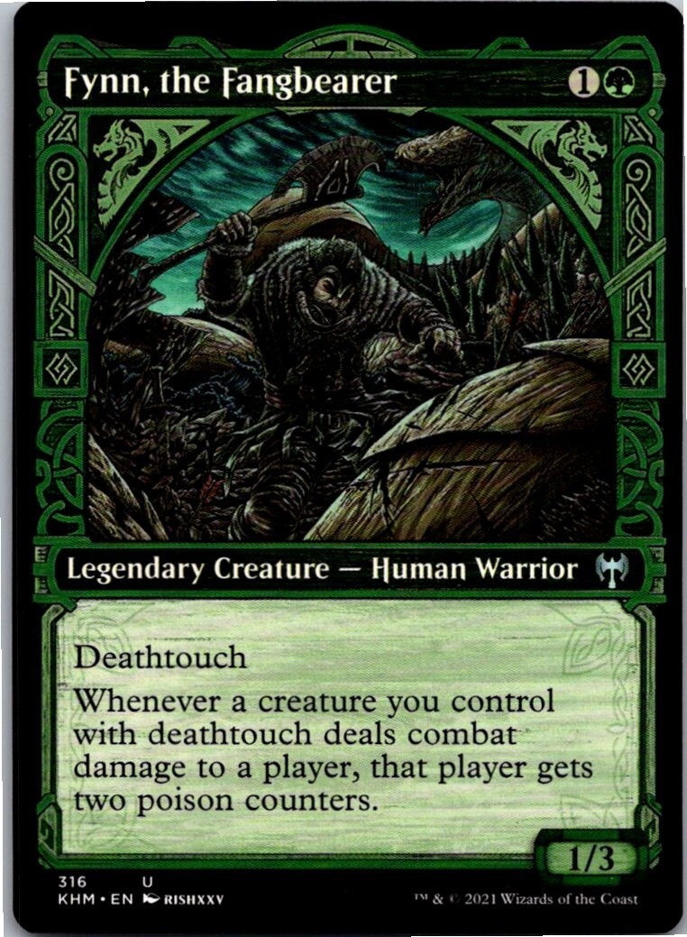 Magic the Gathering Fynn, the Fangbearer Showcase Kaldheim x1 MTG Free ...