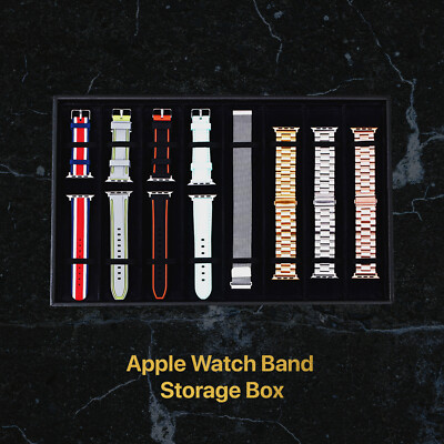 Apple Watch Bands Storage Box case iWatch straps Organizer Tray Display ...