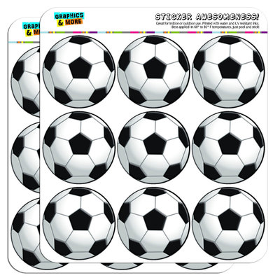 Soccer Ball Football 2" Scrapbooking Crafting Stickers | eBay