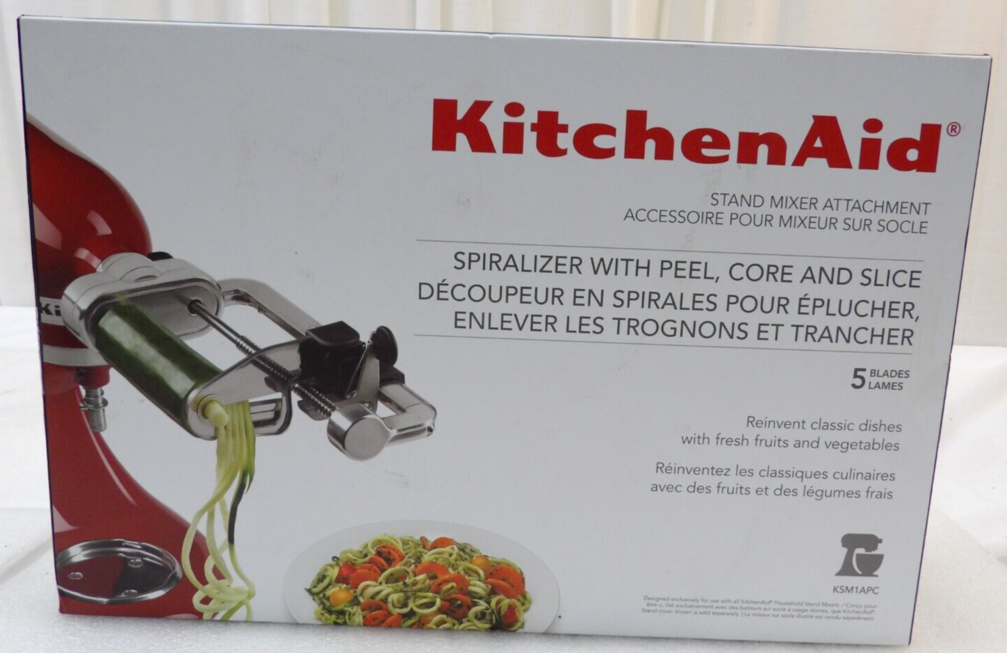 Williams Sonoma KitchenAid 5 Blade Spiralizer w/ Peel Core and Slice ...