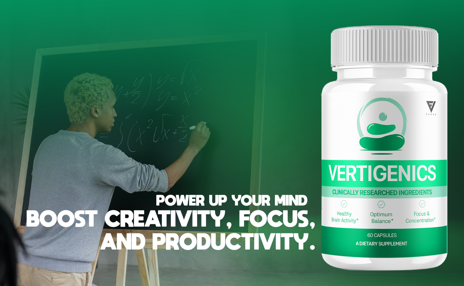 (5 Pack) Vertigenics Brain and Nootropic Supplement Vertigenix (300 ...