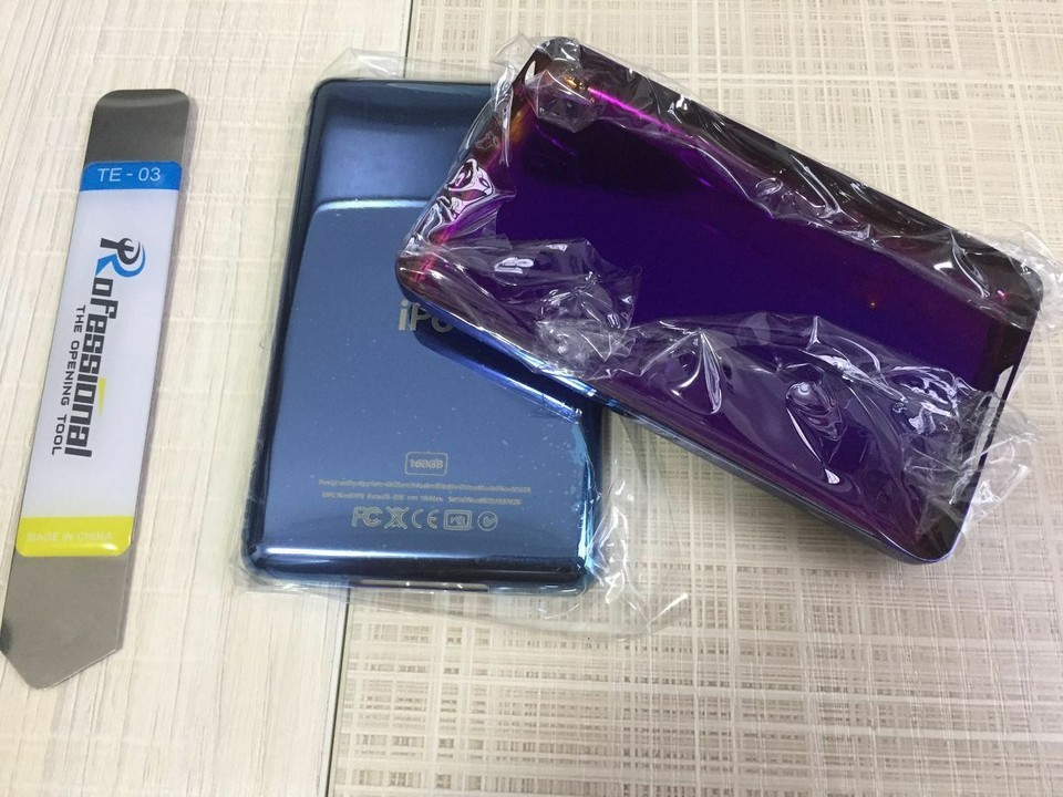 BLUE Metal Rear Back Housing Case Cover For iPod 6th Gen Classic 160GB ...