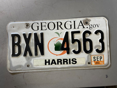 Vintage Georgia License Plate Harris | eBay