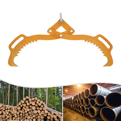 1000kg/2200Lbs 25" Log Lifting Tongs Claw Hook Heavy Duty Grapple ...