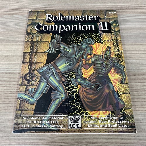 Rolemaster Companion II 1600 I. c. E Jeu de Role RPG Softback ...