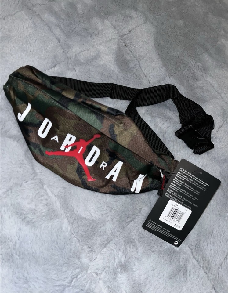 New Camo Nike Air Jordan Belt Bag Fanny Pack Crossbody Adjustable Strap ...