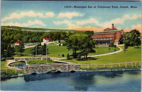 Postcard ZOO SCENE Duluth Minnesota MN s/12 AN9885 | eBay