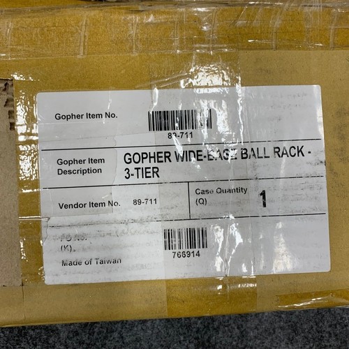 GOPHER 89-711 BallBasix Wide Base Ball Racks 12 Ball, Missing ...