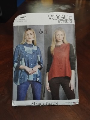 Vogue Misses' Semi-Fitted Vest and Jacket, Design Sewing Pattern Kit by ...