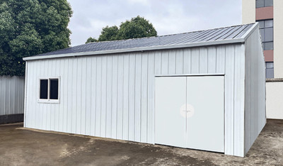 KJ 25' x 28' x 15' Enclosed Metal Workshop Shed Storage Building | eBay