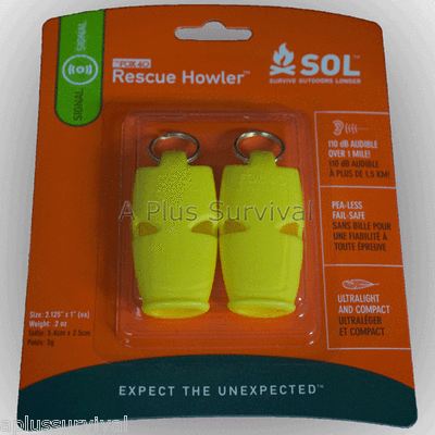 Rescue Howler Whistle 2 Pack - Ultra Light Coast Guard | eBay