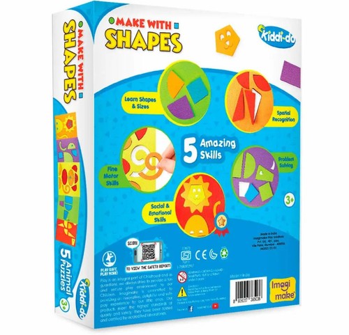 Make with Shapes - Animals Theme For Toddlers To Enjoy Learning 10 ...