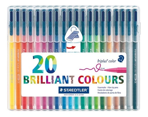 Staedtler Triplus Color Fiber Tip Pens - 20pcs | eBay