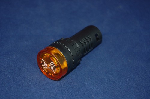 1pc 110V 22mm Flash Light Yellow LED Active Buzzer Beep Indicator ...