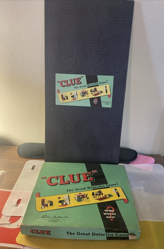 Vintage 1950 Clue Board Game Parker Brothers Good Conditions Missing ...