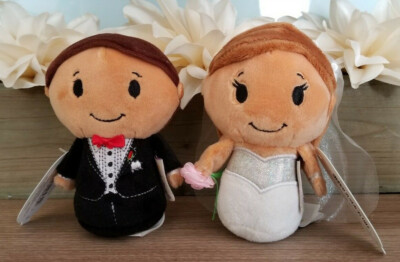 NEW Hallmark Itty Bitty Bittys Wedding Couple Bride Groom Suit Dress ...