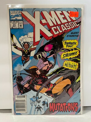 X-MEN CLASSIC MAY 1992 #71 MUTATIONS STARRING FANTASTIC 4 MARVEL COMICS ...