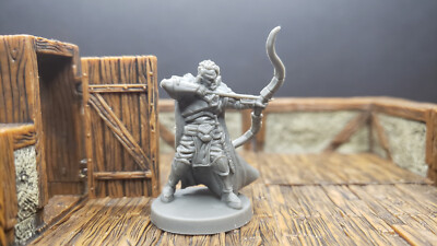 Male Half-orc Ranger - Fantasy Series 1 - Blacklist Miniatures | eBay