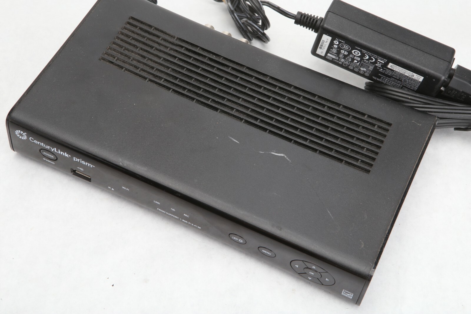 Centurylink Pace IPW8000 Black Prism TV Box Tested Working w/ Adapter ...