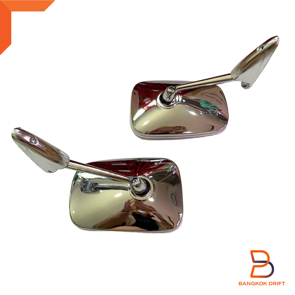 Pair Chrome Fender Door Wing Mirrors For Ford F-100 Ranger F-Series ...