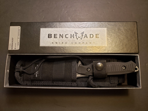 Benchmade Nimravus 140SBK 154CM Fixed Blade Knife, New w/Box and ...
