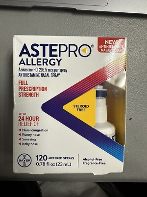 ASTEPRO Allergy Antihistamine Nasal Spray - 120 Metered Sprays 04/26 ...