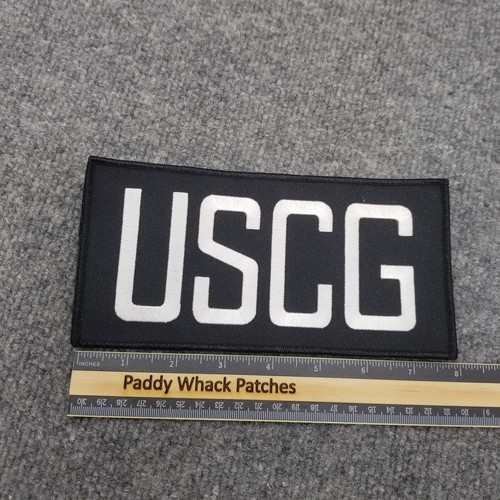 USCG Patch Hook & Loop Back Military Large Jacket Back Coast Guard | eBay