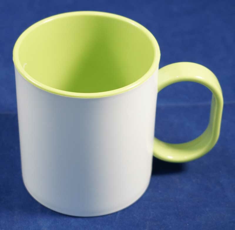 48x Inner & Handle Color 11oz Polymer Mug without gift box for dye ...