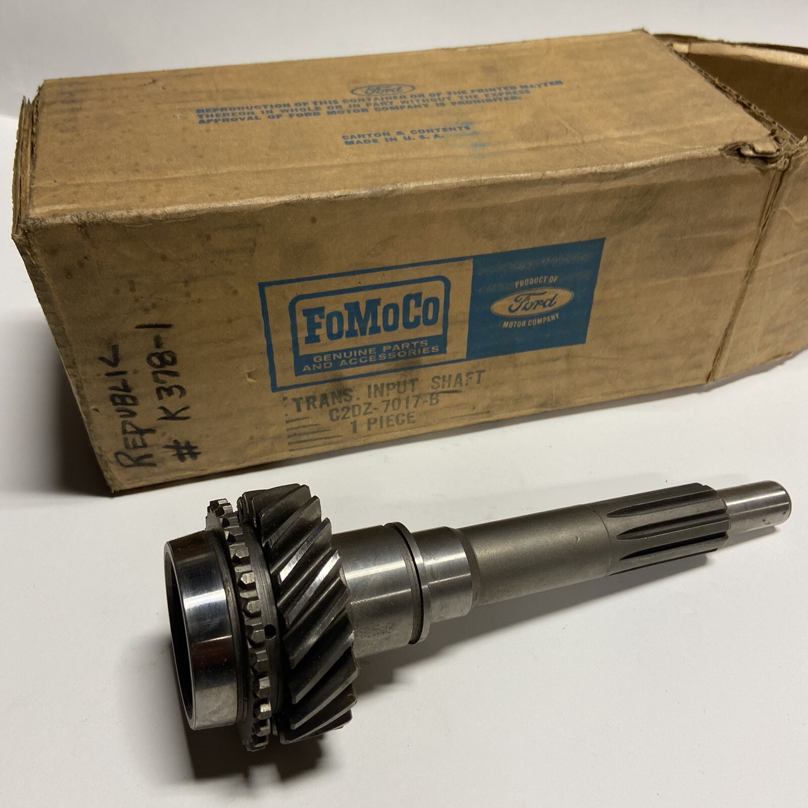 1962 1963 1964 1965 1966 Ford Mustang 6 Cyl Input Shaft C2DZ-7017-B FoMoCo NOS | eBay