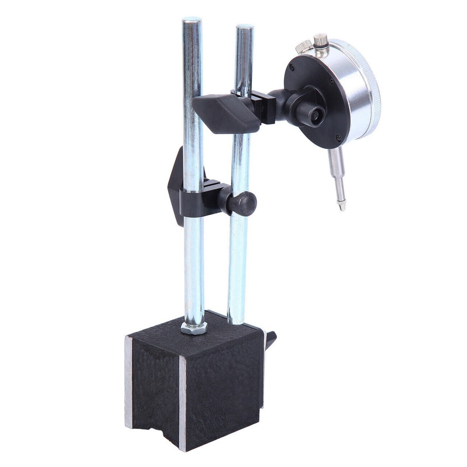NEW Dial Test Indicator DTI Gauge + Magnetic Base Stand Metric Clock ...