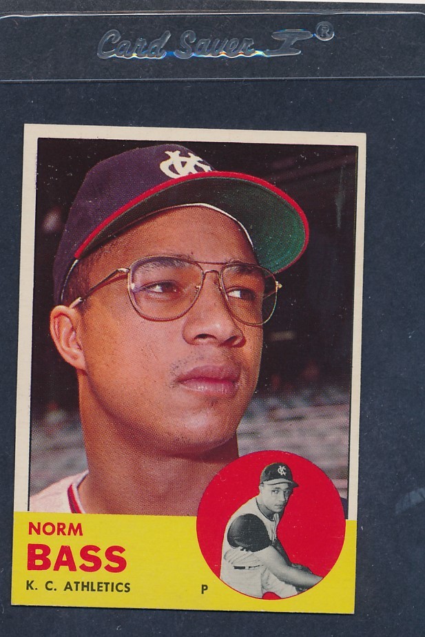 1963 Topps #461 Norm Bass A's NM 63T461-90516-3 | eBay