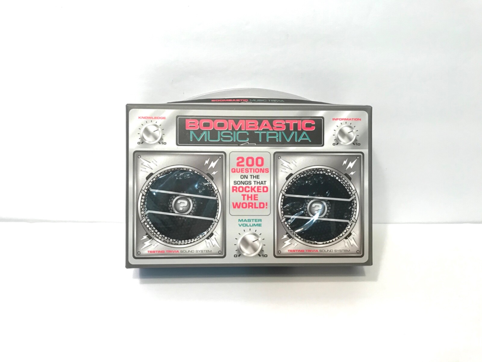 Boombastic Music Trivia Game Boombox Rock Songs 200 Questions 100 Cards ...