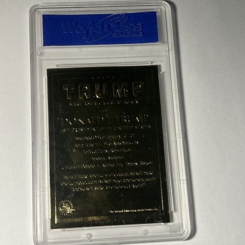 DONALD TRUMP For President 2024 23K GOLD Card - Graded GEM-MINT 10 | eBay